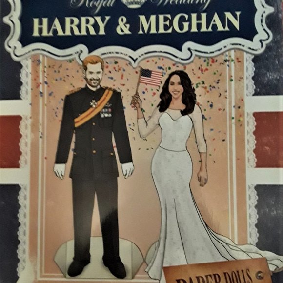 Toys | Royal Wedding Harry Megan Paper Doll Book | Poshmark